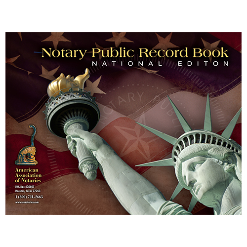 Kansas Notary Record Book 352 Entries With Thumbprint Space 